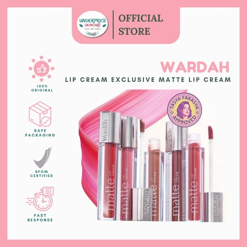 Jual Wardah Exclusive Matte Lip Cream - | Shopee Indonesia