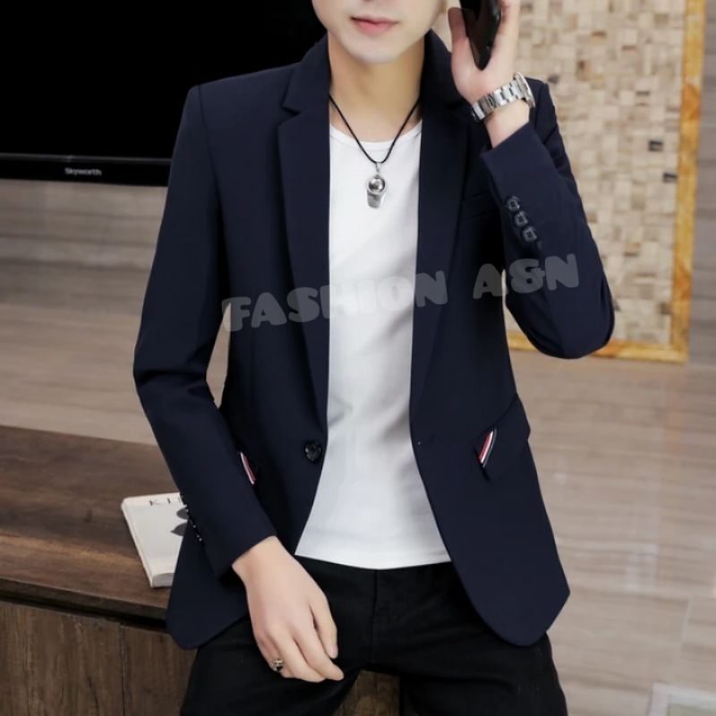 Jual Jas Blazer pria formal/Jas pria kombinasi bis ban warna/Jas pria ...