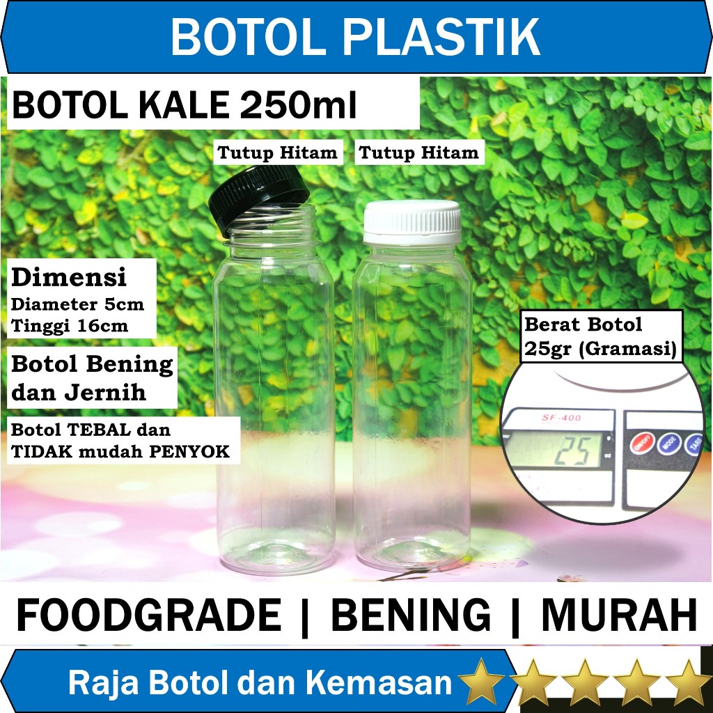Jual Botol Kale 250ml Bulat LN Diameter Besar minuman 250 ml kale250 ...
