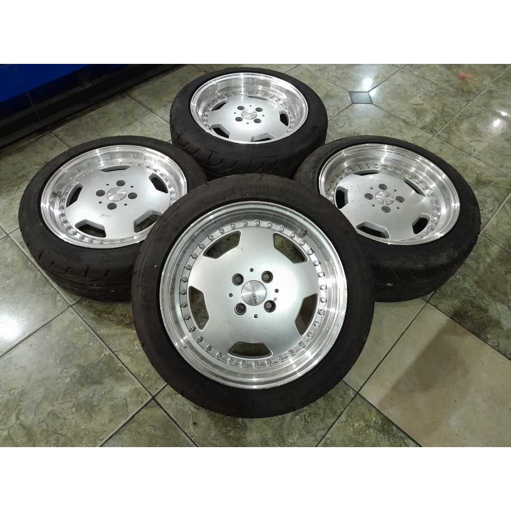 Jual VELG MOBIL BEKAS SEKEN HSR GOETHE RING 16 LEBAR 7/8 4X100 ET42/38+BAN ACC 195 50 DAN 205 50 ...