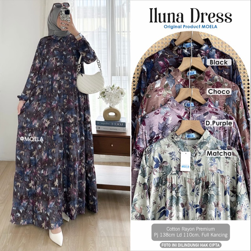 Jual Gamis dress Wiana Farti Saimi Giara Nisea Iluna Recis Slisa Sispa ...