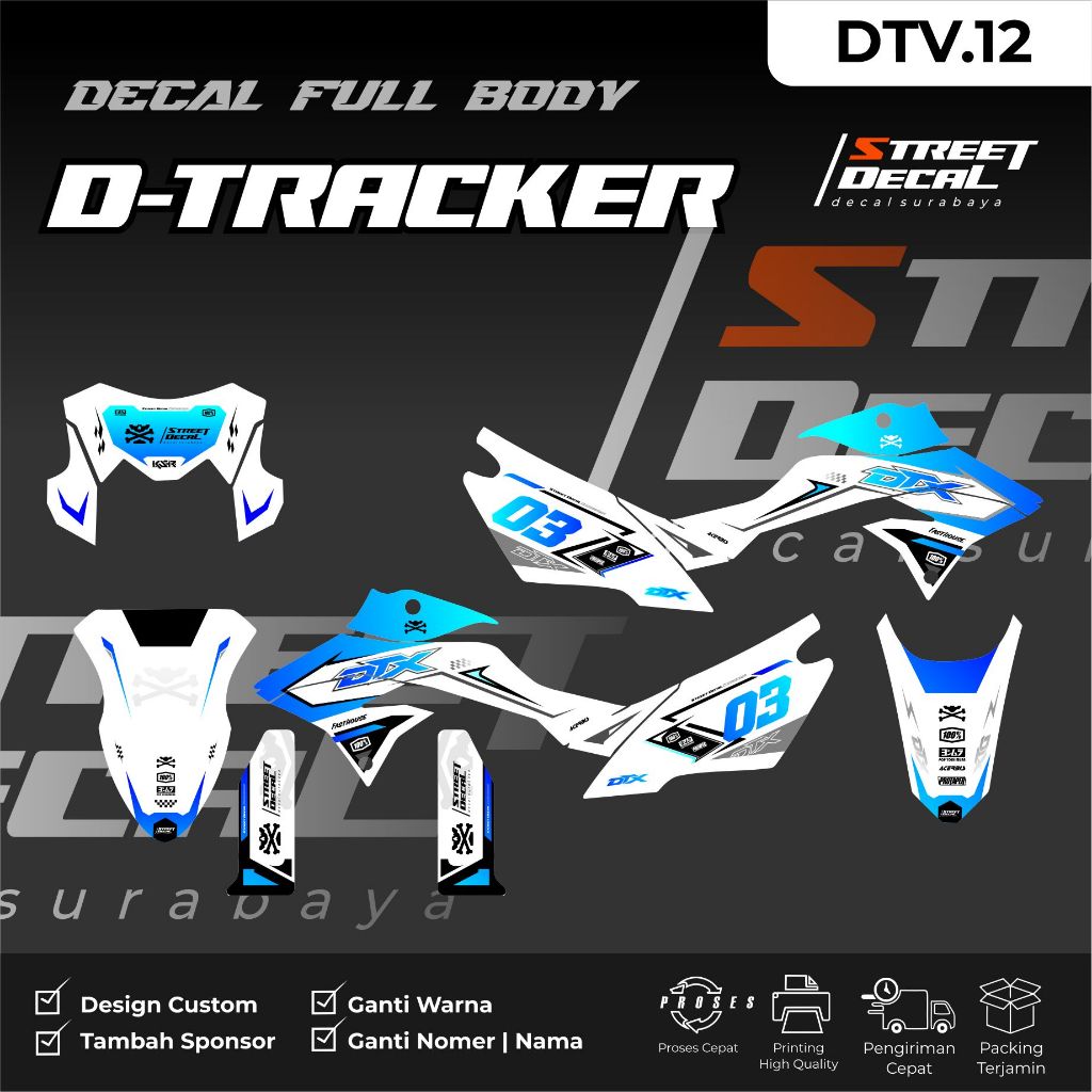 Jual DECAL D TRACKER 150 DTX SUPERMOTO V3.12 | Shopee Indonesia