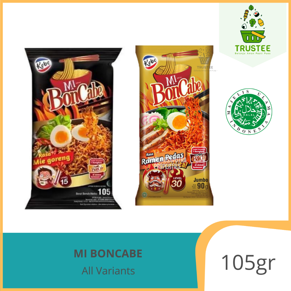 Jual Kobe Mi BonCabe Mie Kuah Ramen Pedas / Mie Goreng Pedas Instan ...