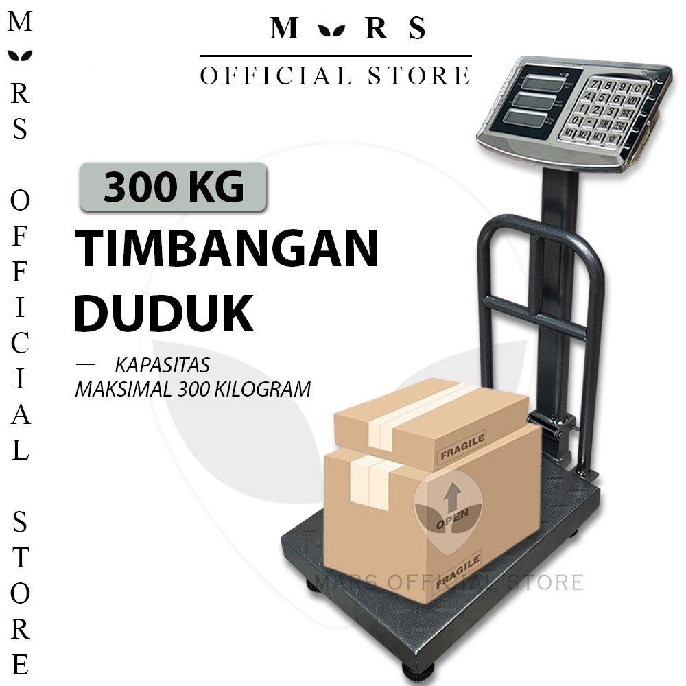 Jual TCS - Stainless 300KG Timbangan Duduk Digital 300 Kg / 2 Kg Elektronik Pagar Lipat Sembako ...