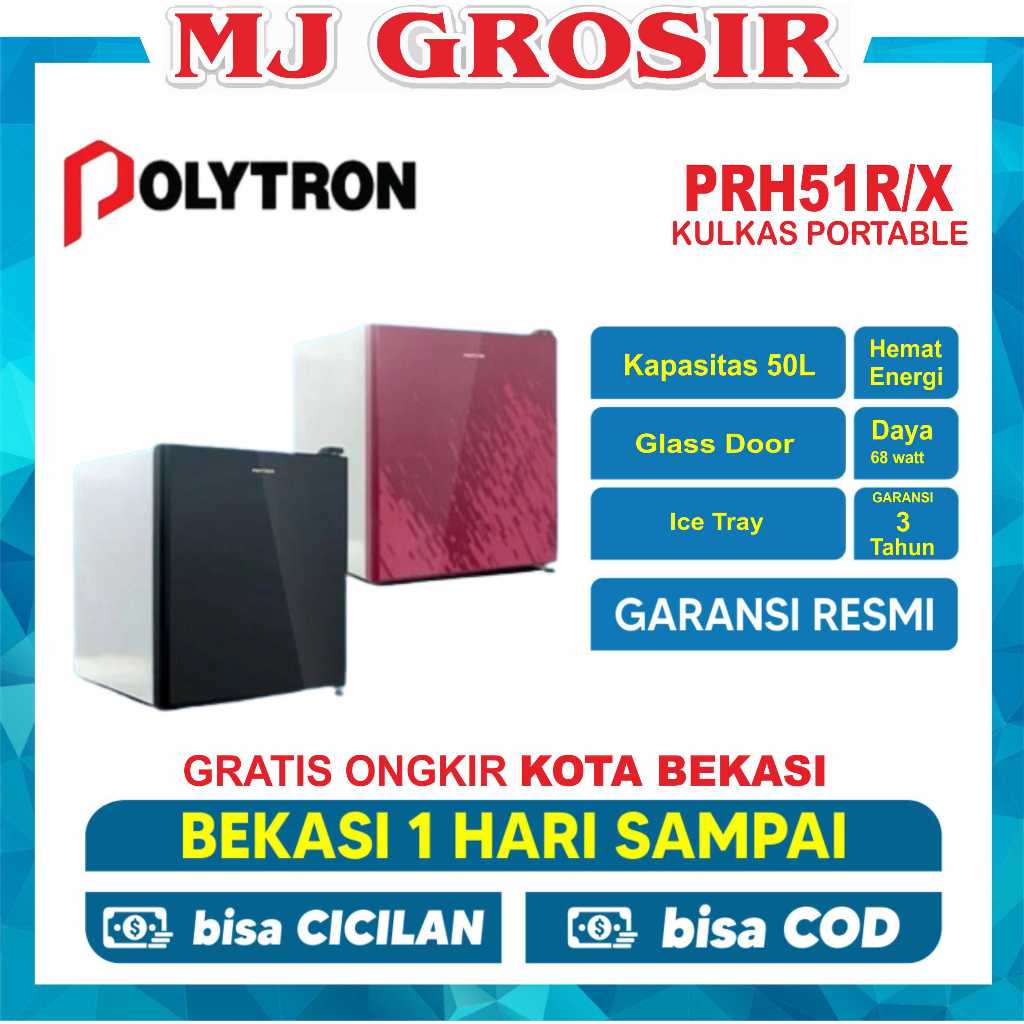 Jual POLYTRON MINI BAR PRH 51 PRH51 KULKAS PORTABLE 50L LOW WATT | Shopee Indonesia