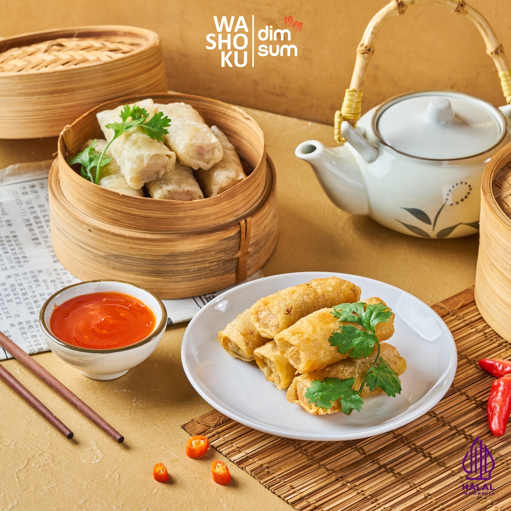 Jual SPRING ROLL LUMPIA WASHOKU DIMSUM (50 PCS) | Shopee Indonesia