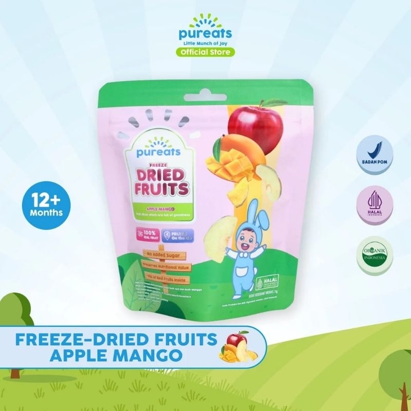 Jual PUREATS FREEZE DRIED FRUITS APPLE MANGO | Shopee Indonesia