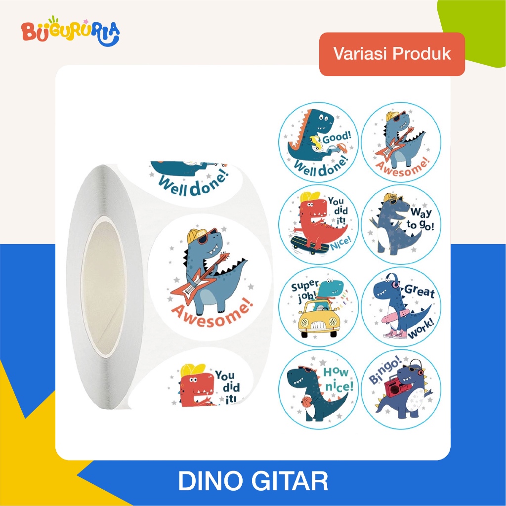 Jual Bu Guru Ria - Sticker Reward Untuk Peserta Didik Isi 500Pcs ...