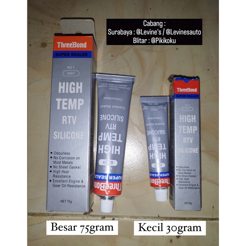 Jual lem threebond RTV original (harga perbiji) / lem gasket threebond ...