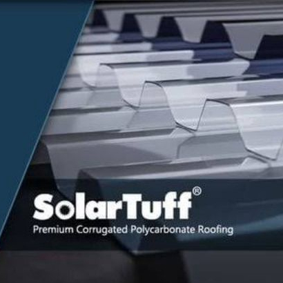 Jual atap polycarbonat transparan Solartuff gelombang Greca 0.8mm ...