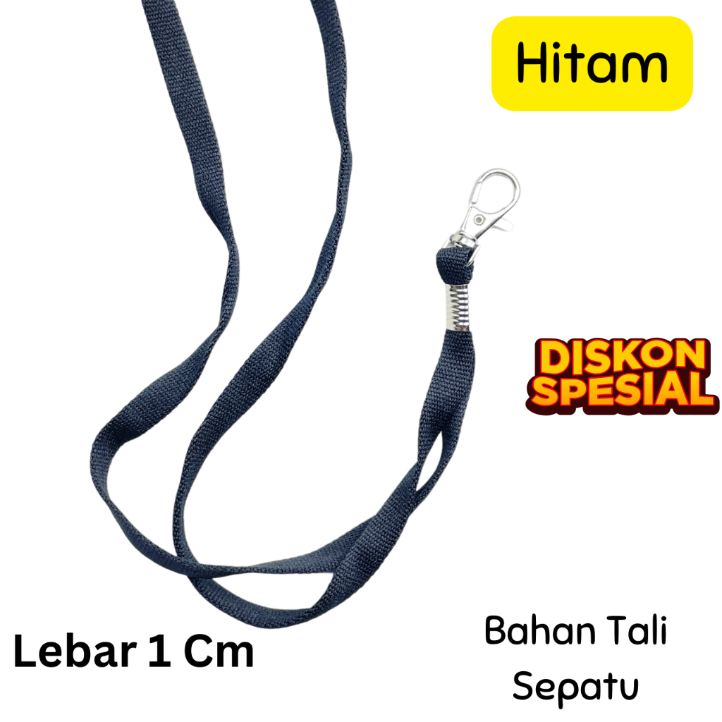Jual Tali cantol / Tali Cantol 1 Cm / Tali Id Card kait besi ...