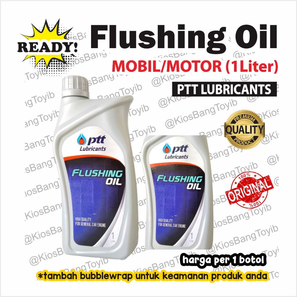 Jual PTT Lubricant Flushing Oil Mobil Motor 1Liter (LIVE) | Shopee ...