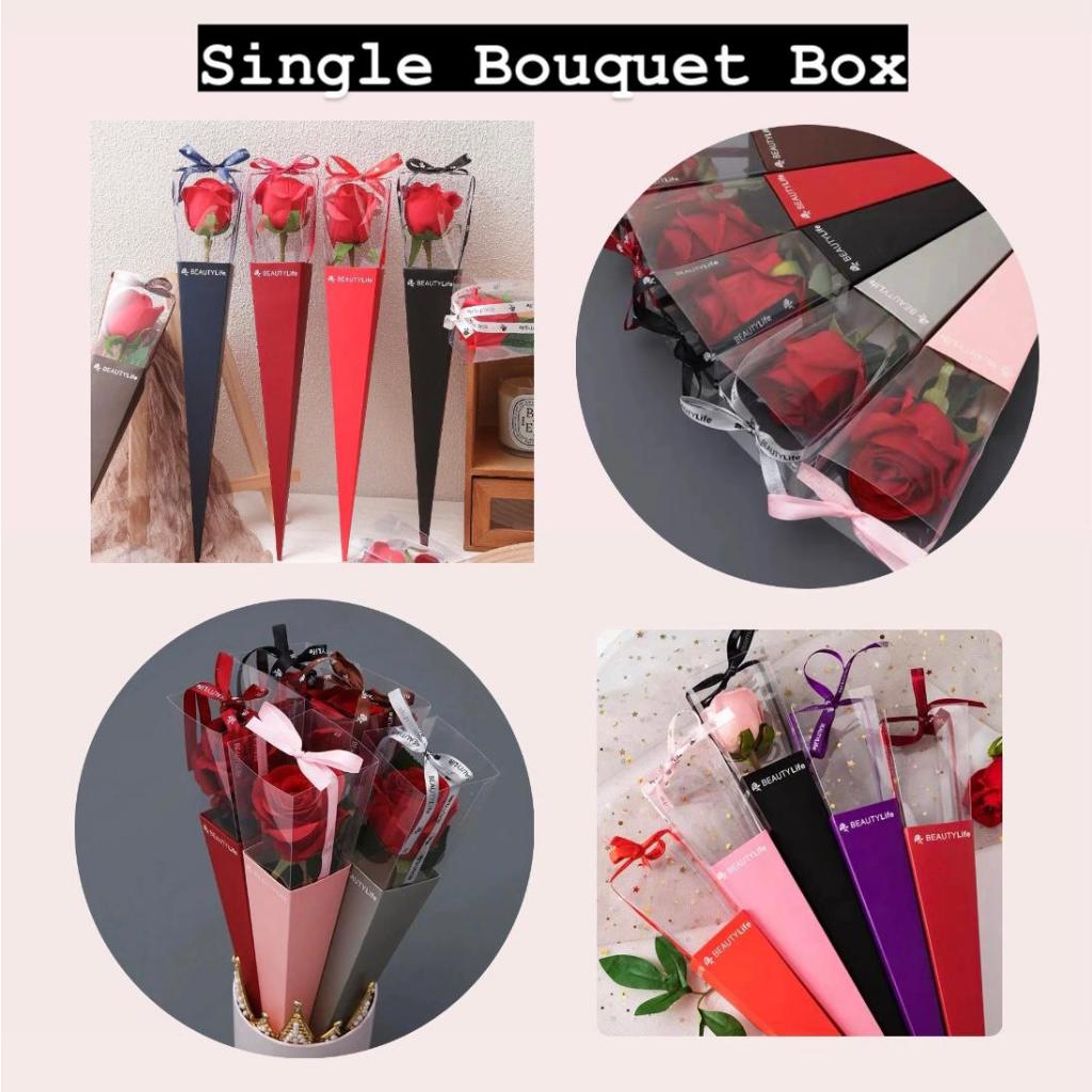 Jual (KF 45) - (1pc) Kotak Mawar / Rose 1 Tangkai Single Flower Plastic ...