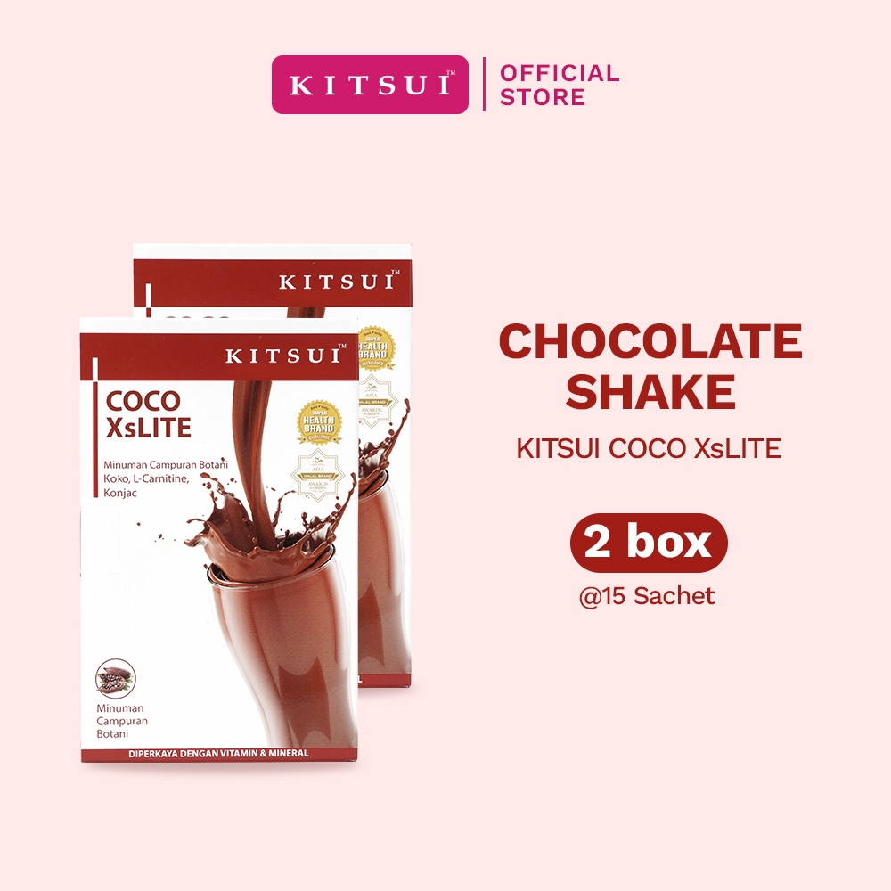 Jual Bundle Isi 2 - KITSUI COCO XsLITE (Chocolate Shake) | Shopee Indonesia