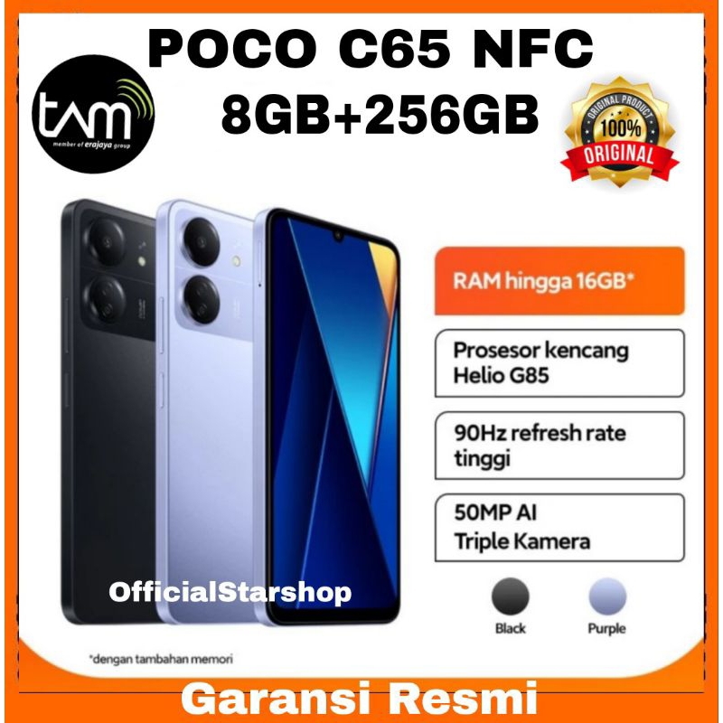 Jual XIAOMI POCO C65 NFC [6GB+128GB] [8GB+256GB] GARANSI RESMI - POCO C75 | Shopee Indonesia