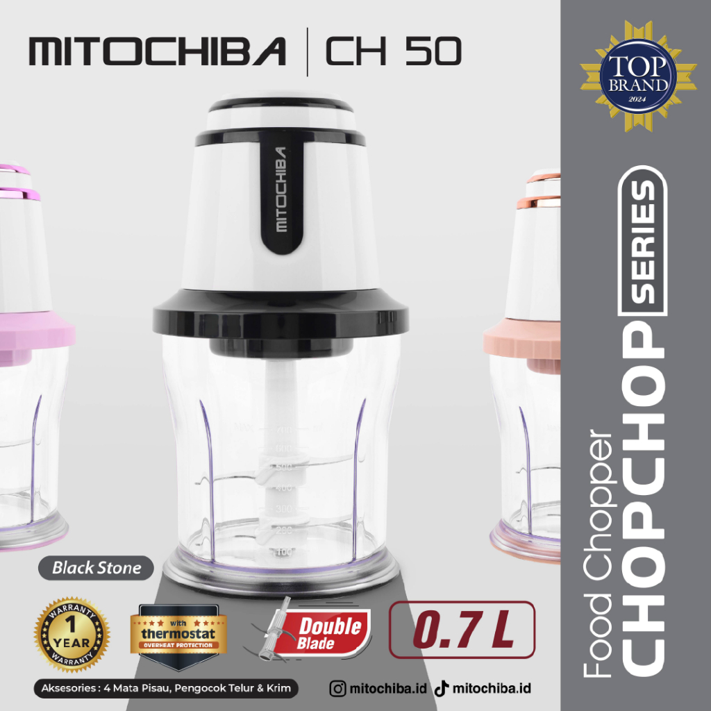 Jual MITOCHIBA Food Chopper CH50 Chopchop Series 0.7L Alat Penghalus ...