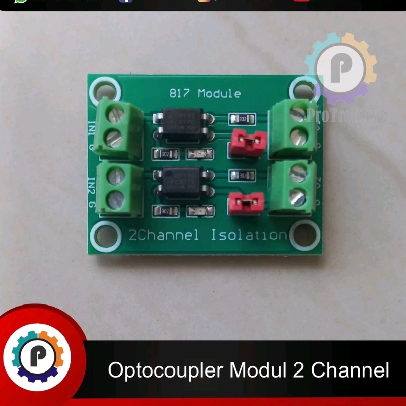 Jual Optocoupler 2-Channel Optical Isolation PC817 2 Channel Isolator Modul | Shopee Indonesia