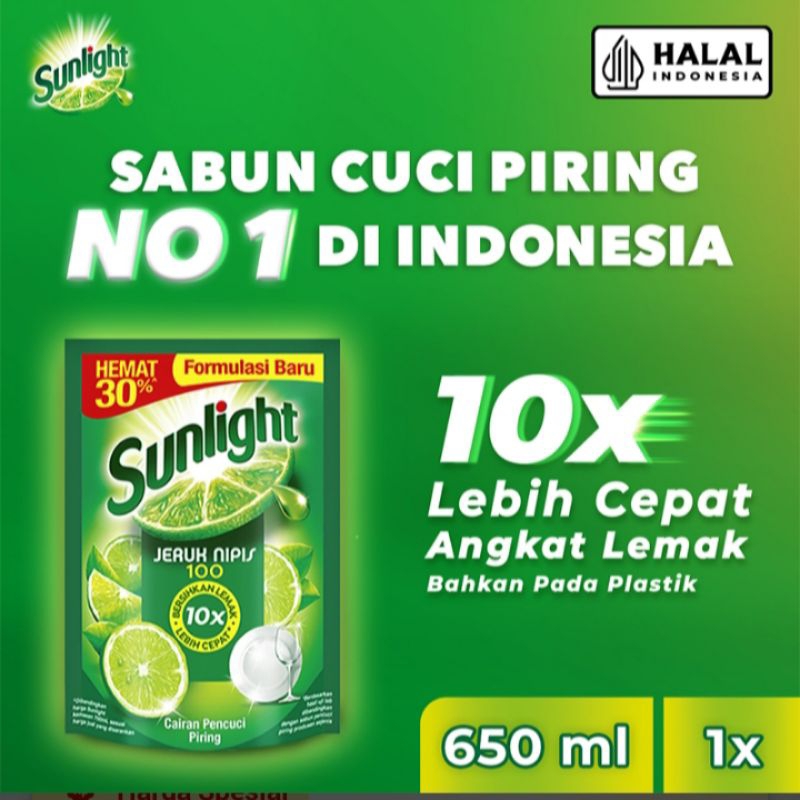Jual Sunlight sabun cuci piring 650 ml | Shopee Indonesia