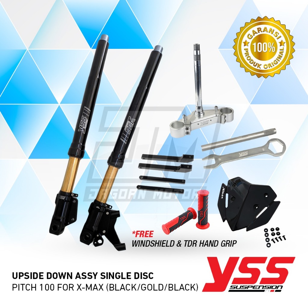 Jual YSS Upside Down Assy Single Disc Pitch 100 YKD208-730TRC For X-MAX ...