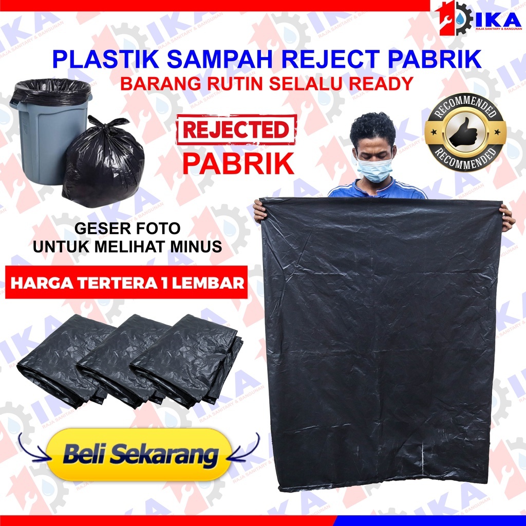 Jual PLASTIK SAMPAH BESAR JUMBO (REJECT PABRIK)60x100 90x120 HITAM HD ...