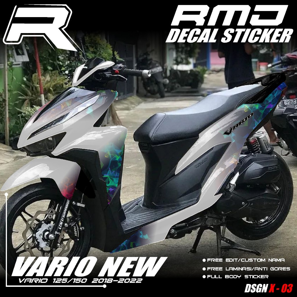 Jual Decal Sticker Honda Vario 125 150 NEW Full Body - Stiker Motor ...