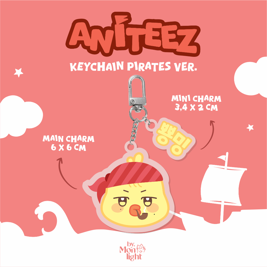 Jual ATEEZ - ANITEEZ Pirates ver. Acrylic Keyring/ Ganci (Baca ...