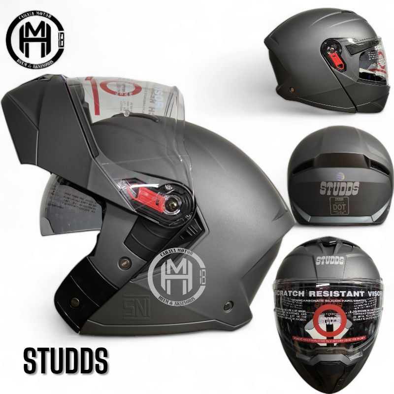 Jual HELM STUDDS MODULAR ORIGINAL|FULL FACE | Shopee Indonesia