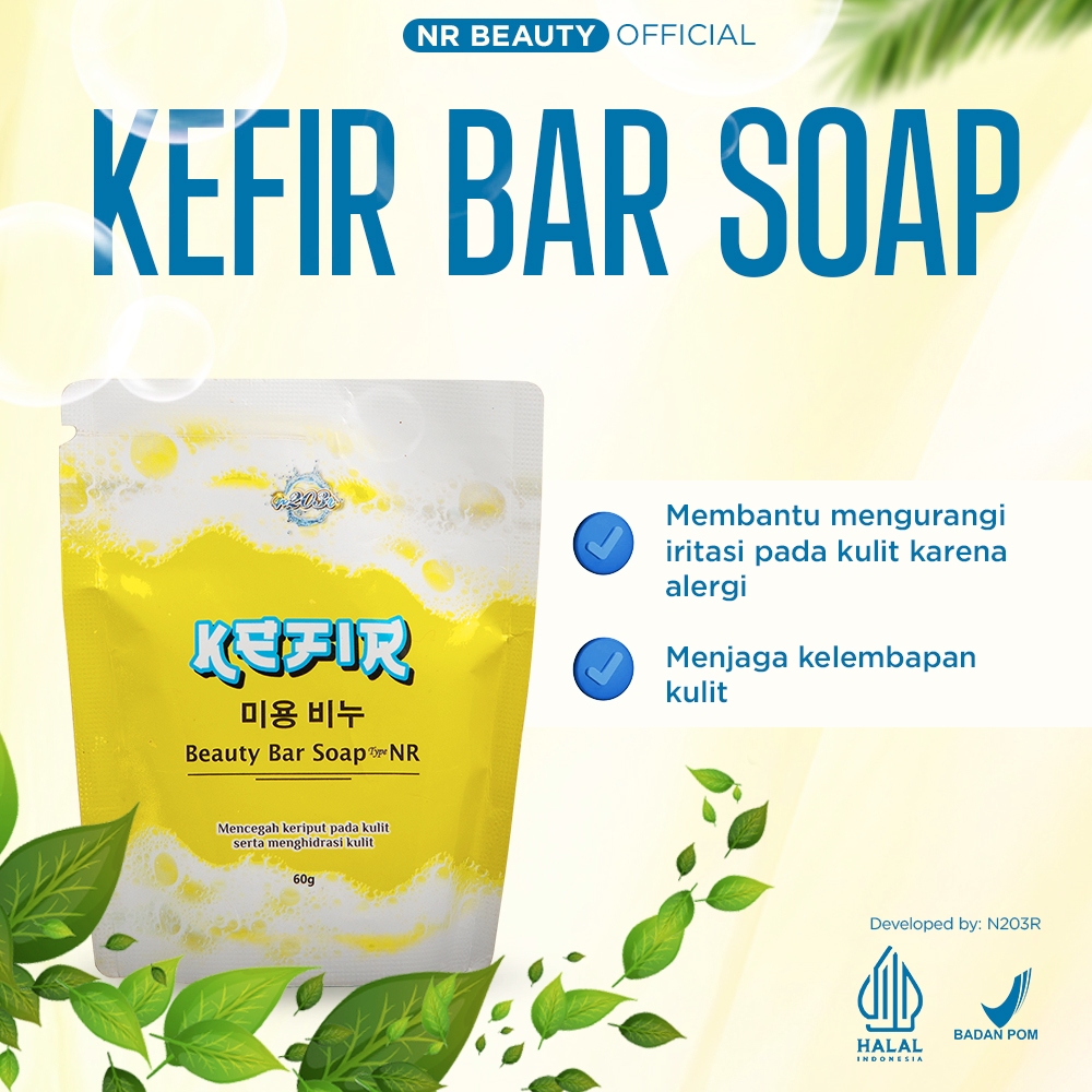 Jual N203R Kefir Bar Soap NR Beauty 60gr | Shopee Indonesia