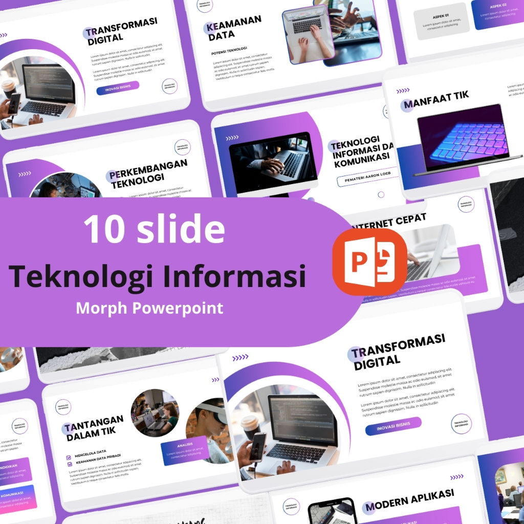 Jual Template Presentasi Powerpoint Teknologi Informasi - Template ...