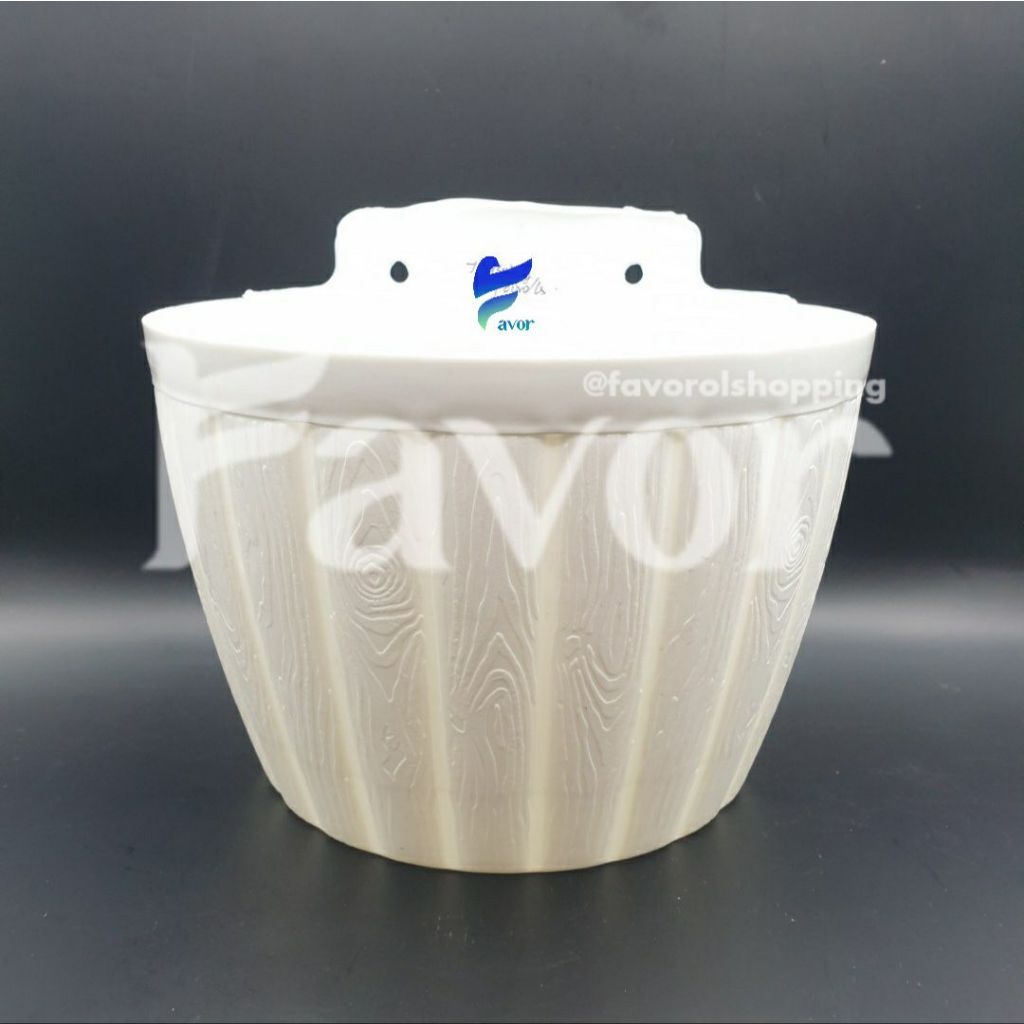 Jual Pot Dinding Wooden 25 Roemah Pot Gentong Cantik Motif Kayu ...