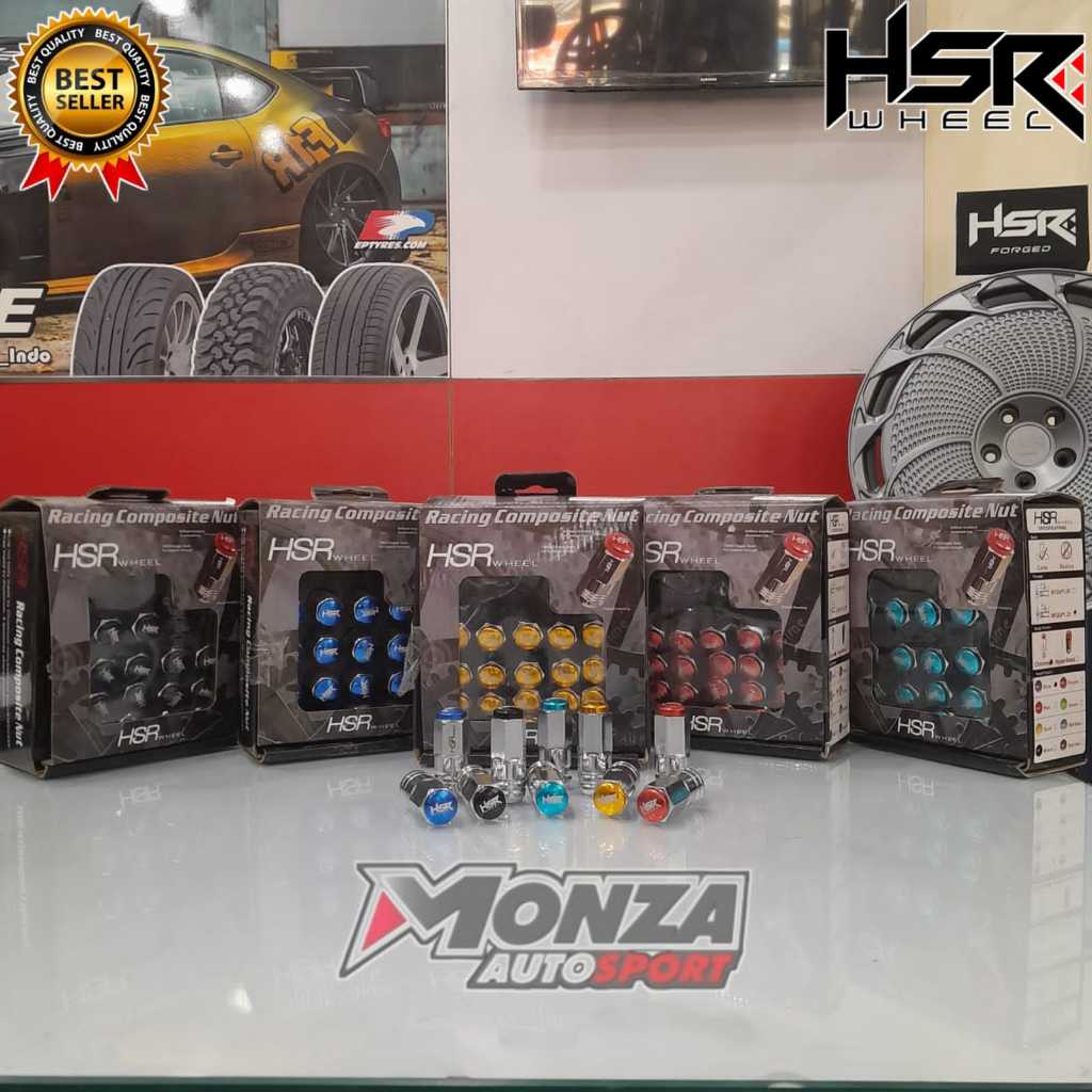 Jual Mur baut roda racing HSR lugnut drat 1.5 & 1.25 | Shopee Indonesia