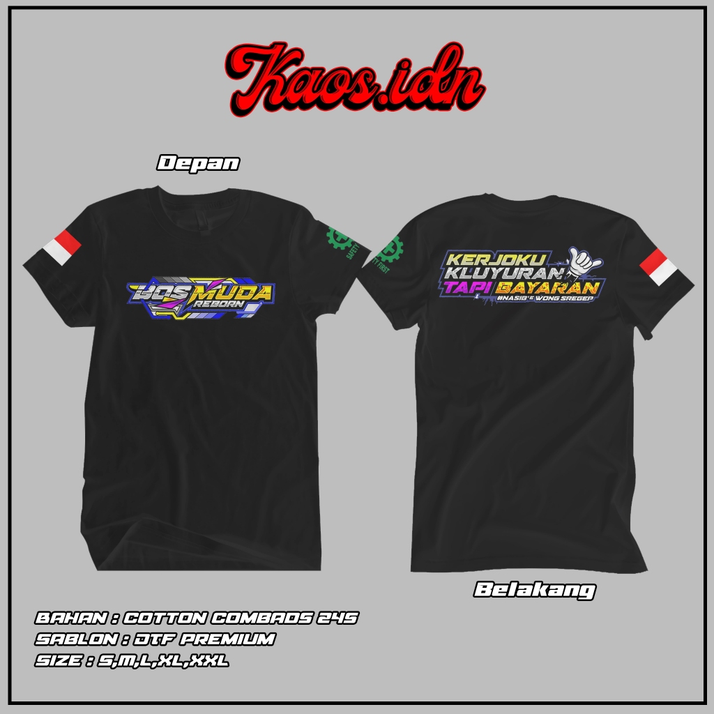 Jual [Bisa COD] Kaos BOSS MUDA REBORN Original Merchandise | Kaos Katun 24s Asli | Baju Kaos ...