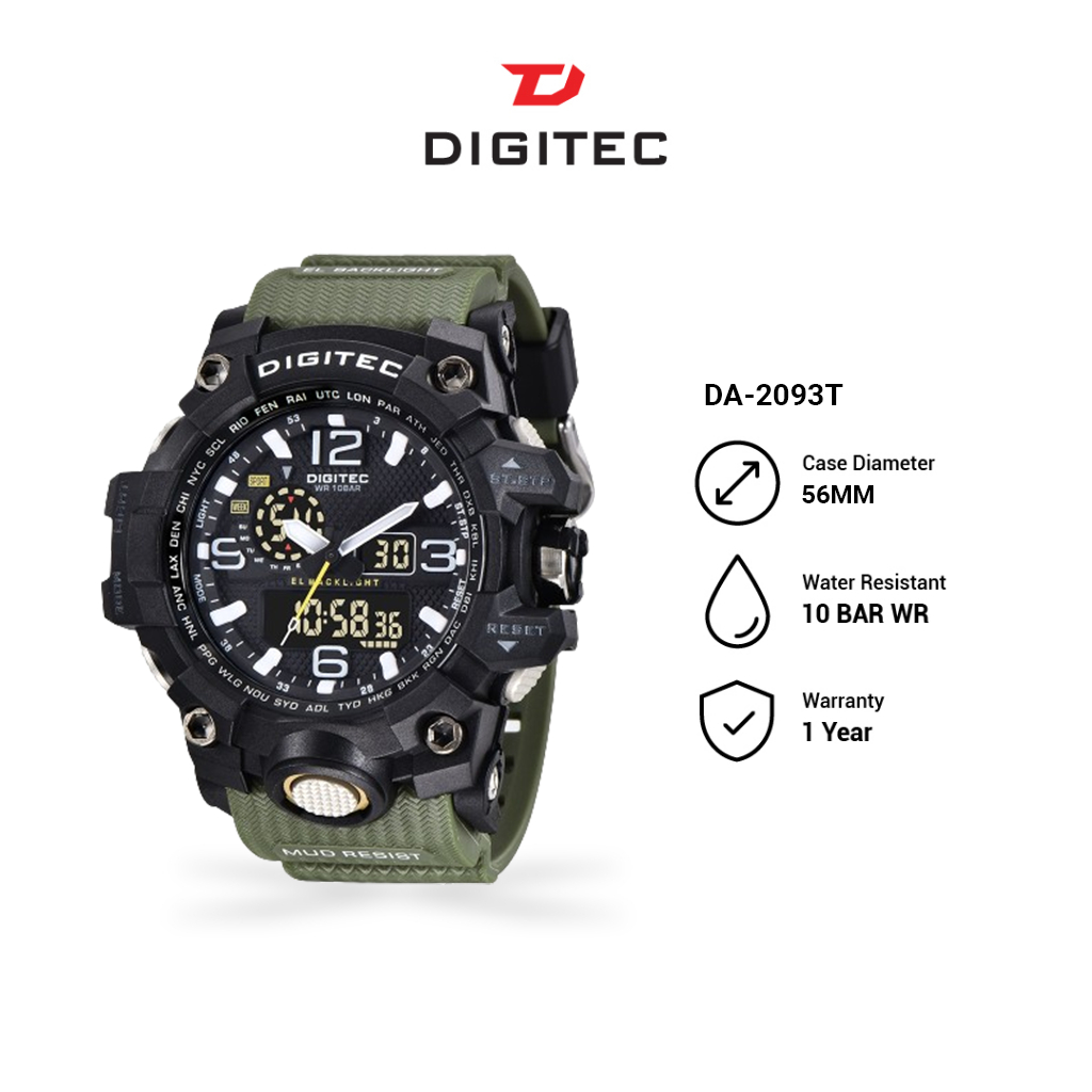 Jual DIGITEC Jam Tangan Analog-Digital DA-2093T with Digital Features ...