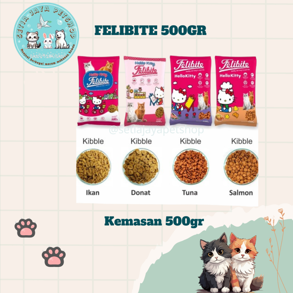 Jual Makanan Kucing - Felibite All varian 500gr | Shopee Indonesia