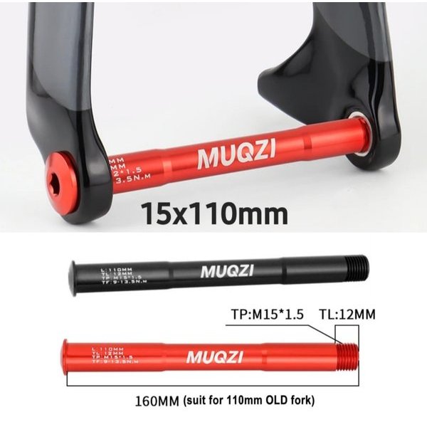 Jual AS TA Boost 15X110 AS Thru Axle For Fork Rockshox Fox Sepeda MTB ...