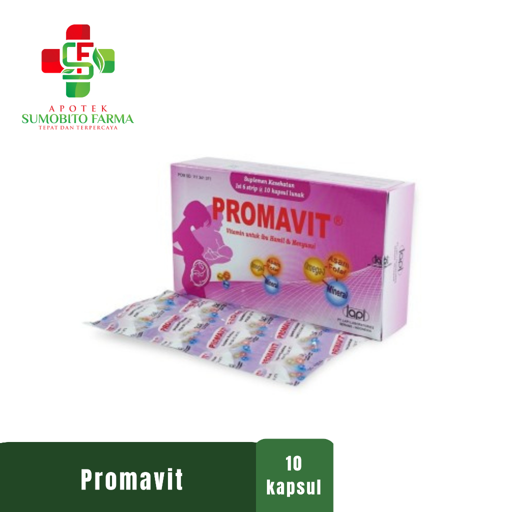 Jual Promavit VITAMIN IBU HAMIL & MENYUSUI 1 STRIP ISI 10 KAPSUL ...