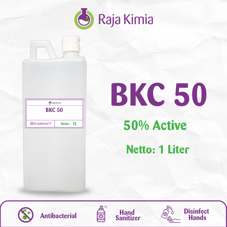 Jual BKC 50 /ANTI BAKTERI /BENZALKONIUM CHLORIDE 50% - 1 LITER | Shopee ...