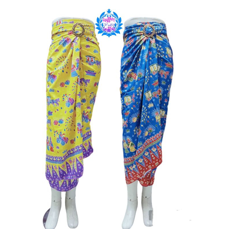 Jual Bawahan Rok Lilit Encim Motif Ondel-Ondel/Rok Betawi/Rok ...