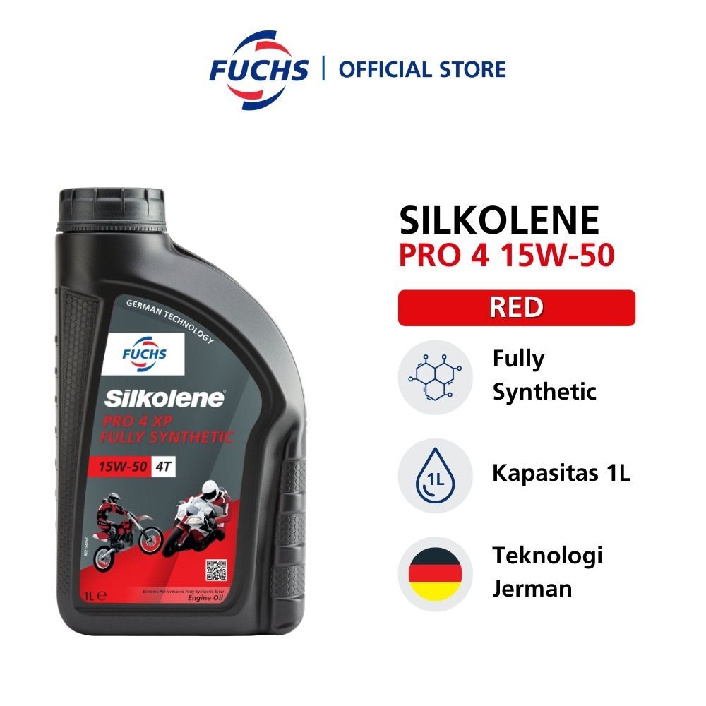 Jual FUCHS SILKOLENE PRO 4 XP 15W50 Fully Synthetic Motorcycle Engine ...