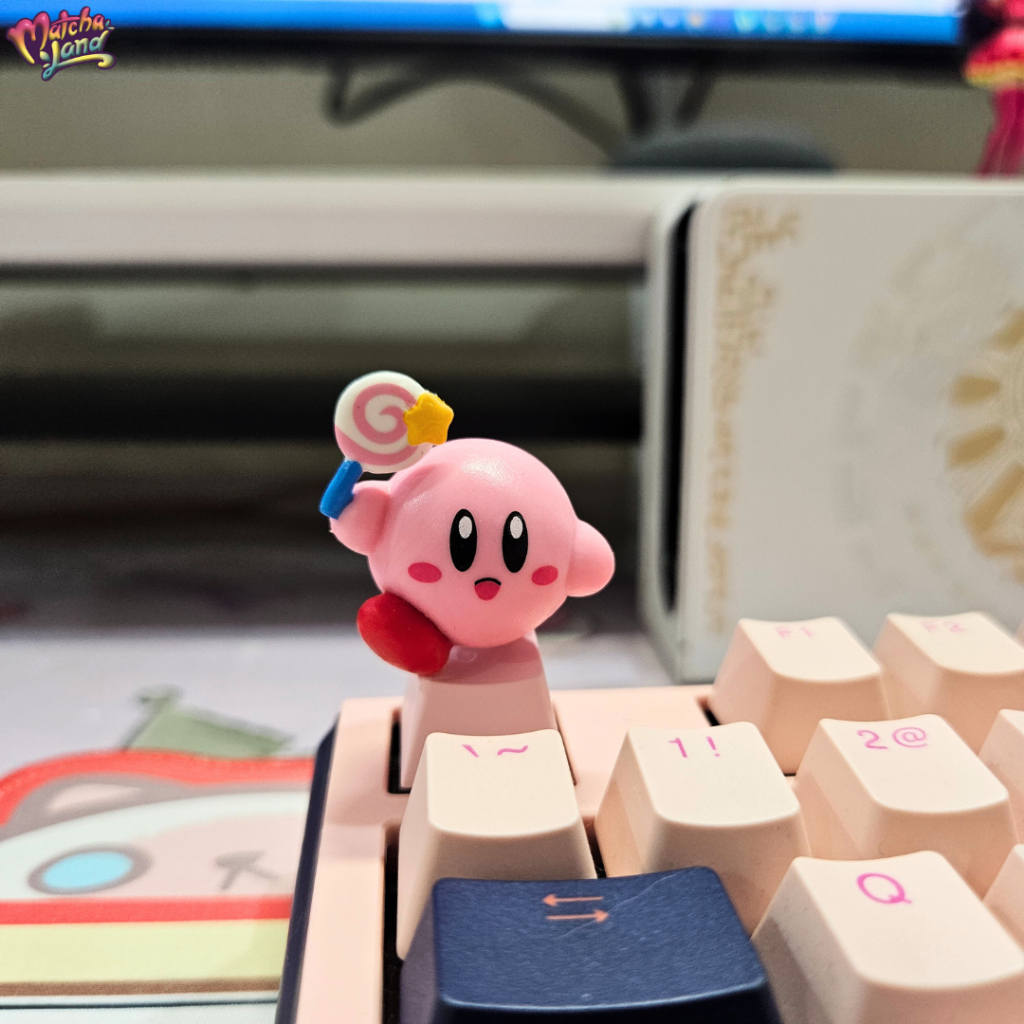 Jual Cute Kirby Keycaps Mechanical Keyboard, artisan custom keyboard ...
