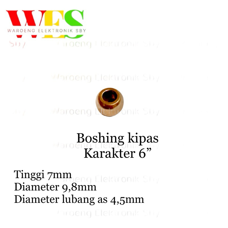 Jual BOSHING KIPAS KARAKTER 6 INCH | Shopee Indonesia