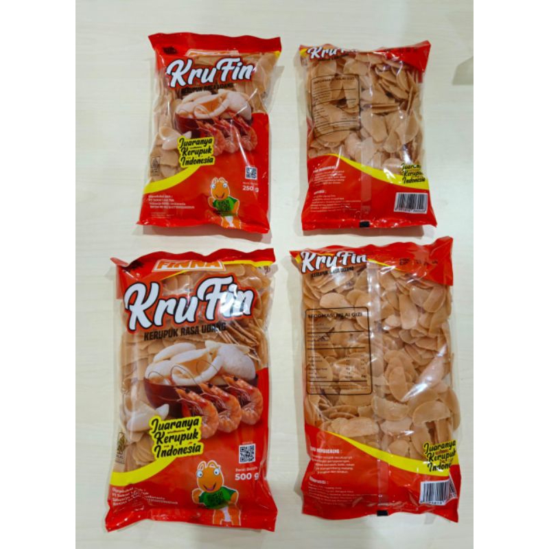 Jual krufin krupuk finna 250gr rasa bawang dan udang original exp ...