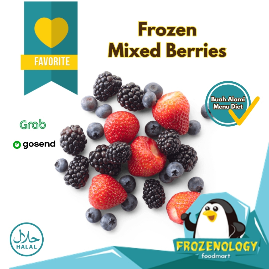 Jual Frozen Fruits Mix Berry IQF | Buah Beri Mix Beku | Shopee Indonesia