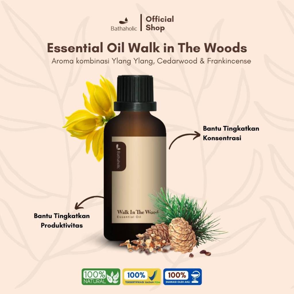 Jual Bathaholic - Walk in The Wood 50ml Pure Essential Oil / Minyak ...