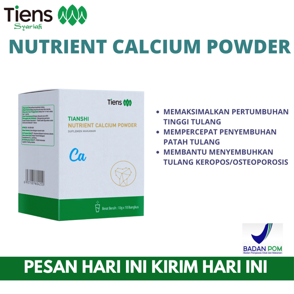 Jual Tiens Nutrient Calsium Powder Untuk Patah Tulang Osteoporosis ...