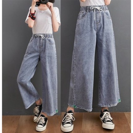 Jual REISHA JEANS LONG PANTS - PREMIUM DENIM CELANA PANJANG MODEL KULOT ...