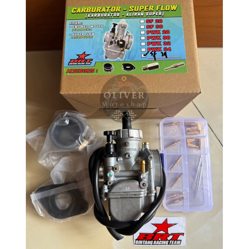 Jual KARBURATOR KARBU BRT SF SUPER FLOW - PE SF 24 dan PE SF 26 - ORIGINAL | Shopee Indonesia