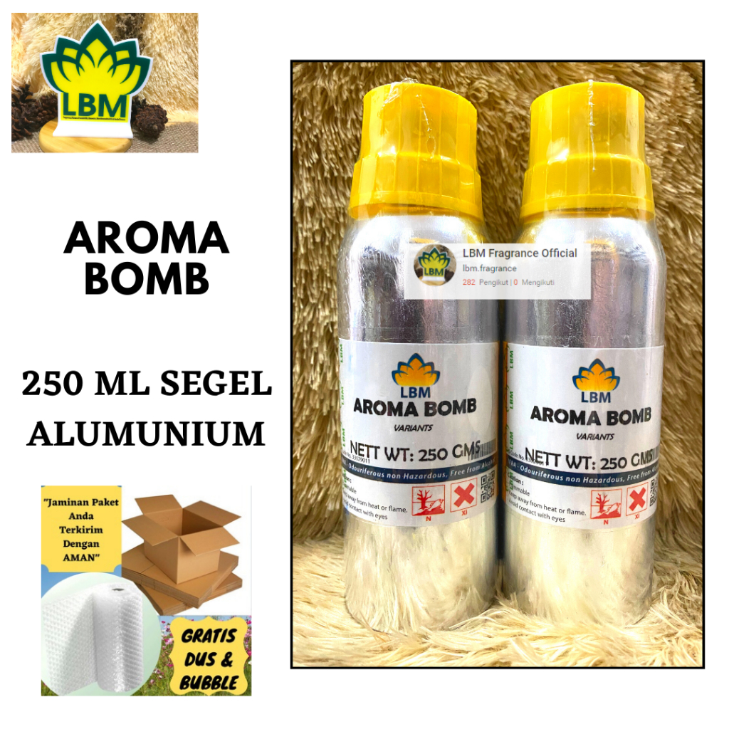 Jual Biang Parfum Murni AROMA BOMB Packing 250 ML SEGEL LBM Fragrance - PERFUME Wanita Tahan ...