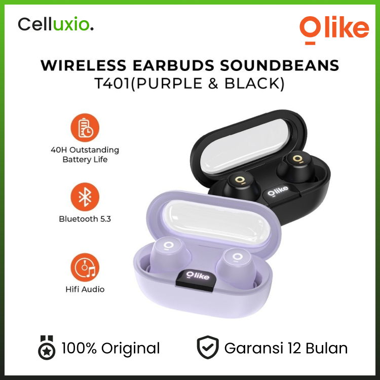 Jual Olike TWS T401 True Wireless Earbuds SoundBeans Bluetooth 5.3 ...
