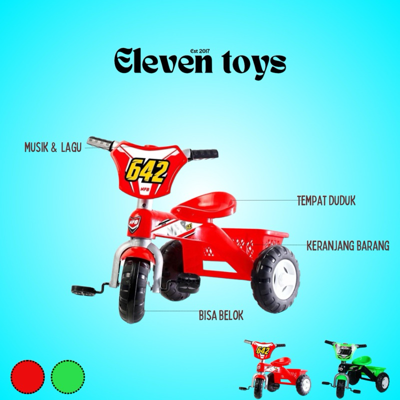 Jual SHP NFB 642 MAINAN SEPEDA ANAK GOWES RODA 3 / SEPEDA ANAK | Shopee ...
